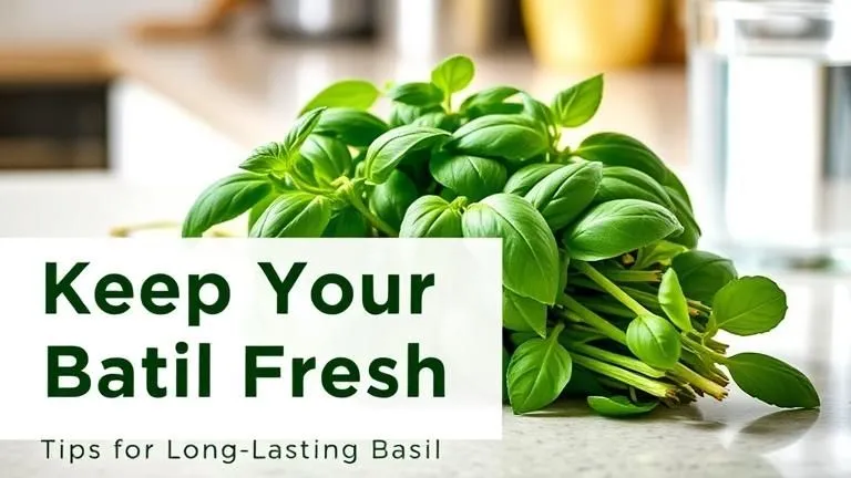 Tips to Keep Your Cut Basil Fresh - Test Food Kitchen