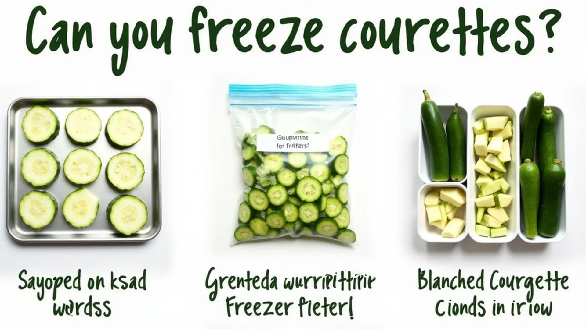 can you freeze courgettes? - Test Food Kitchen
