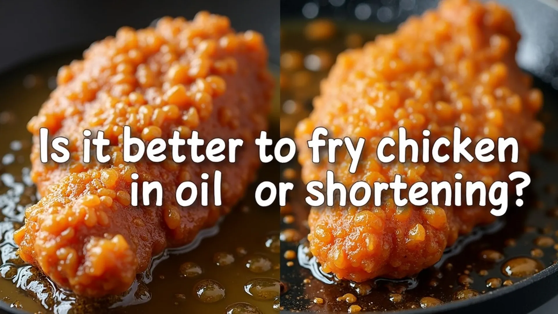 is it better to fry chicken in oil or shortening? - Test Food Kitchen