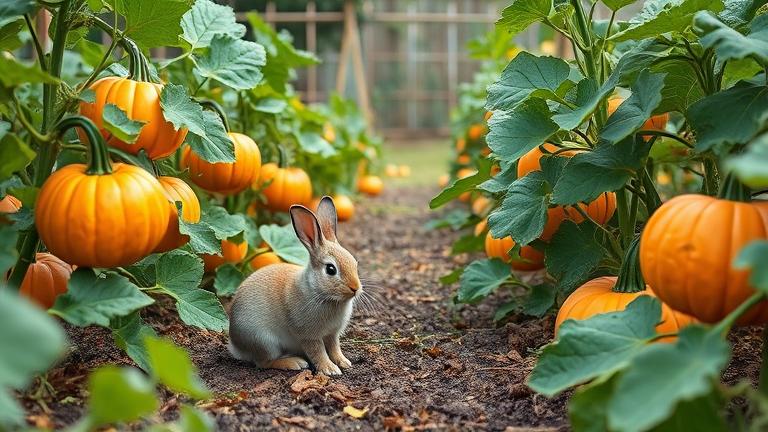 how do you keep rabbits from eating pumpkin plants? - Test Food Kitchen