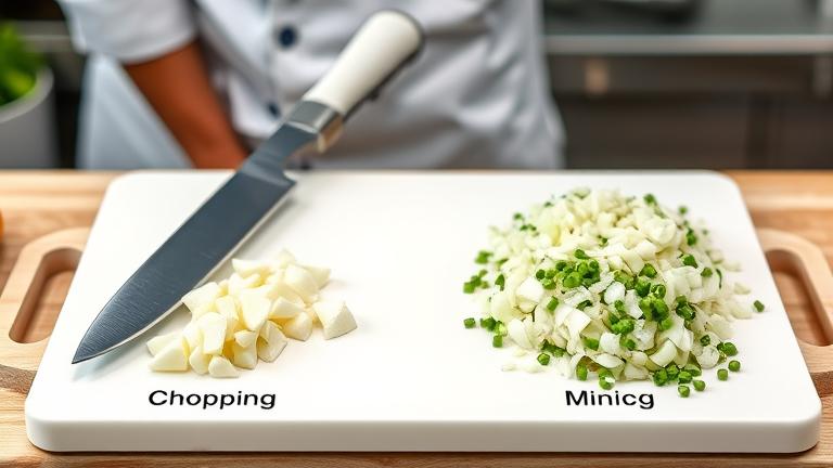 what is the difference between chopping and mincing? - Test Food Kitchen