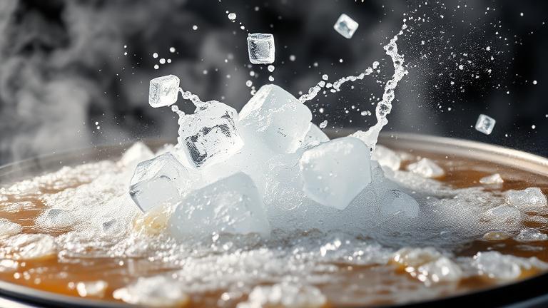 what happens when you put ice in a deep fryer? - Test Food Kitchen