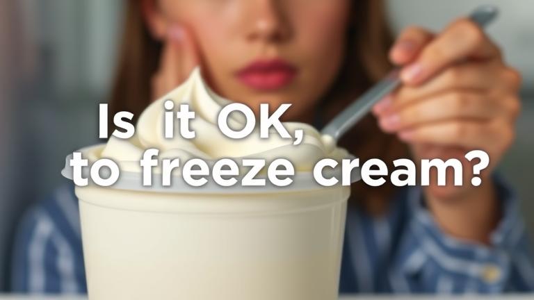 is it ok to freeze cream? - Test Food Kitchen
