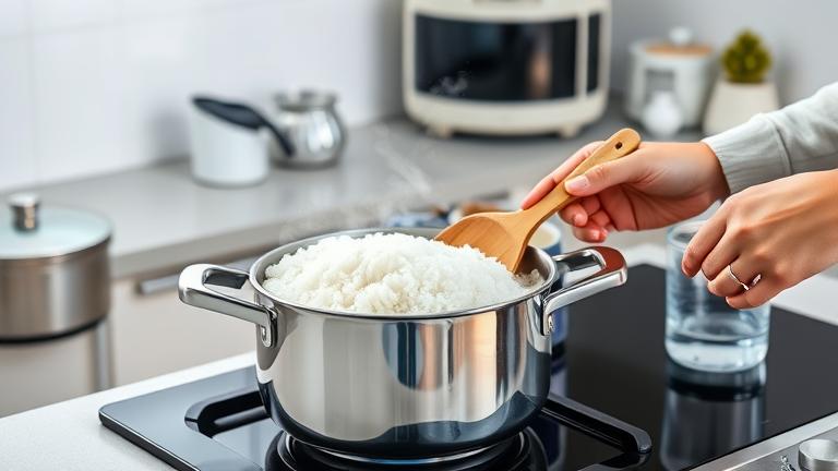 how to prevent the rice from boiling over? - Test Food Kitchen