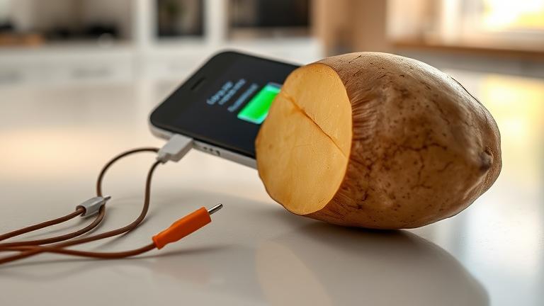 can you charge a phone with a potato? - Test Food Kitchen