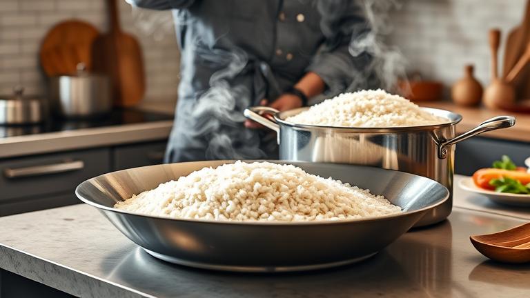 how do you cool down a pot of rice using the shallow pan method? - Test ...