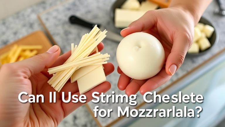 can i use string cheese for mozzarella? - Test Food Kitchen