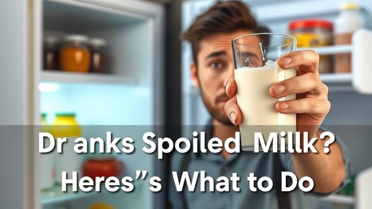 what to do if i accidentally drank spoiled milk? - Test Food Kitchen