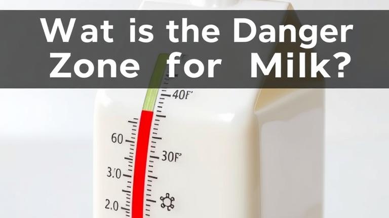 What is the danger zone for milk? - Test Food Kitchen