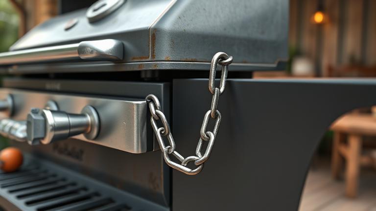 what is the chain on the side of a grill for? - Test Food Kitchen