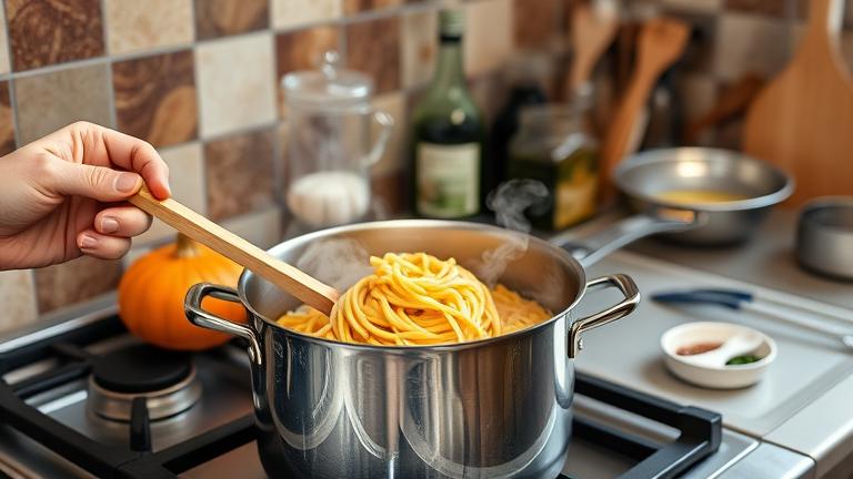 how to keep the pasta from boiling over? - Test Food Kitchen