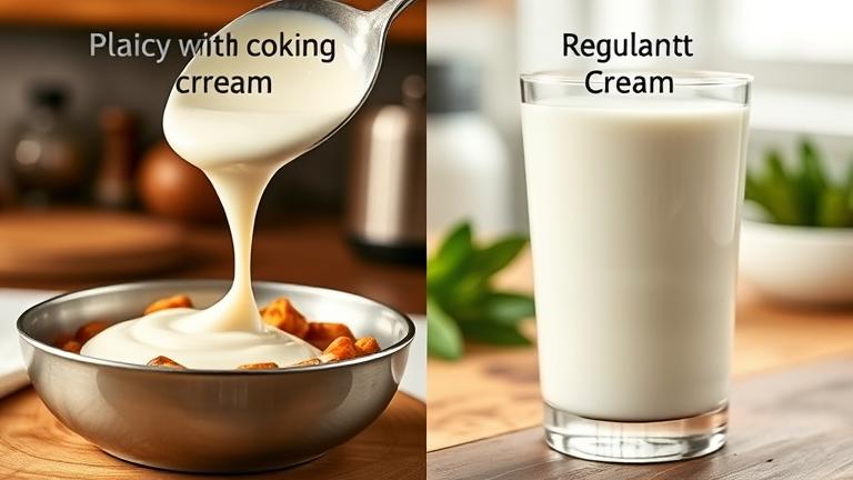 whats the difference between cooking cream and normal cream? - Test ...