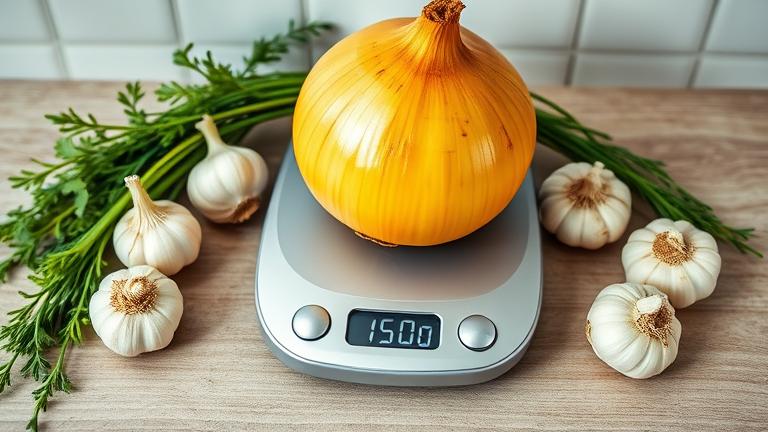how much does a yellow onion weigh? - Test Food Kitchen