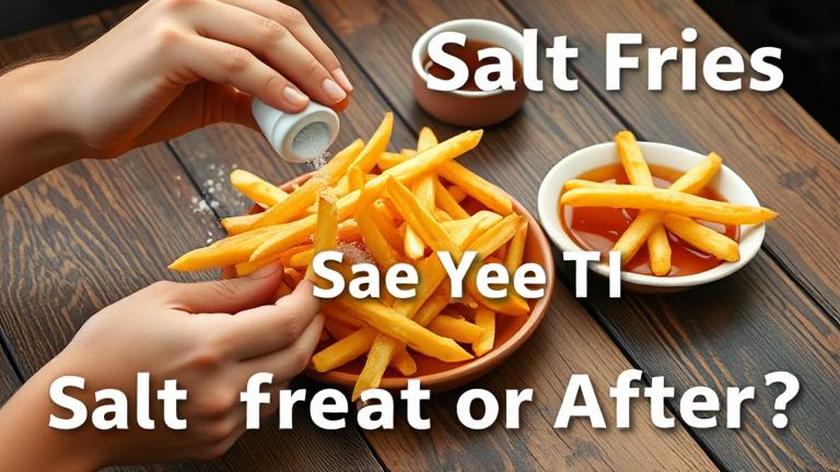 should i salt fries before or after? - Test Food Kitchen