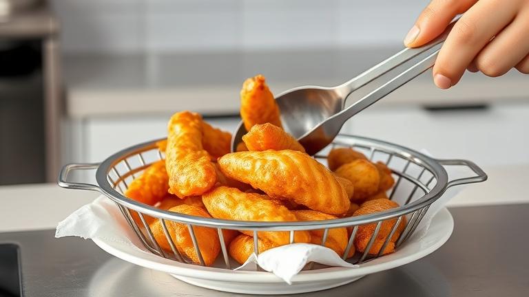 how do you drain oil from fried food? - Test Food Kitchen