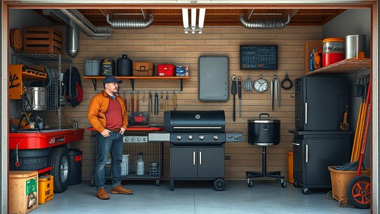 can you put a smoker in the garage? - Test Food Kitchen