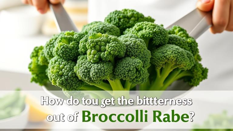 how do you get the bitterness out of broccoli rabe? - Test Food Kitchen