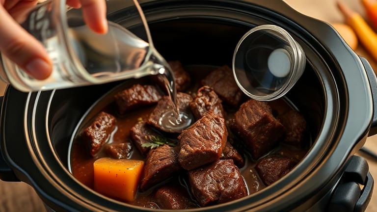 do you need to put water in slow cooker with beef? - Test Food Kitchen