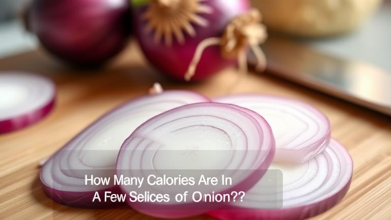 how many calories are in a few slices of onion? - Test Food Kitchen