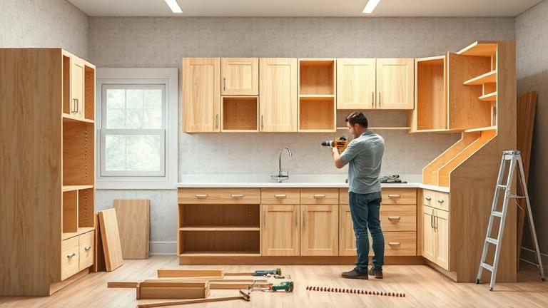 how to make your own kitchen cabinets step by step? - Test Food Kitchen