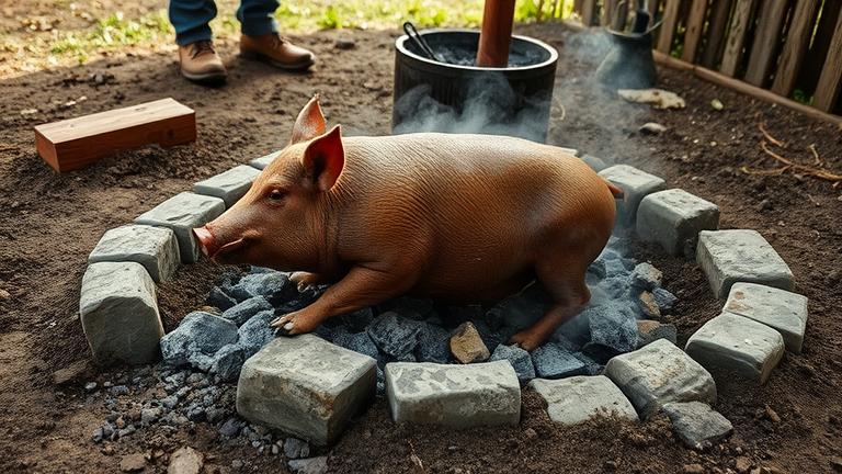 how to cook a hog in the ground? - Test Food Kitchen