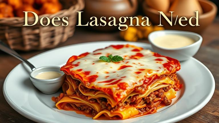 does lasagna need bechamel sauce? - Test Food Kitchen