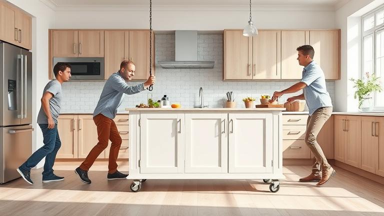 how to move a kitchen island? - Test Food Kitchen