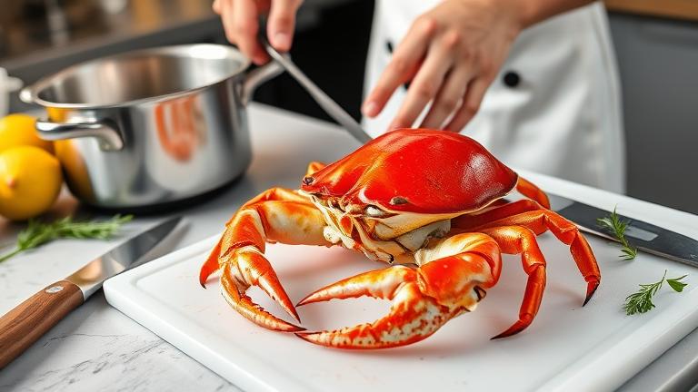 how to cook a live crab? - Test Food Kitchen