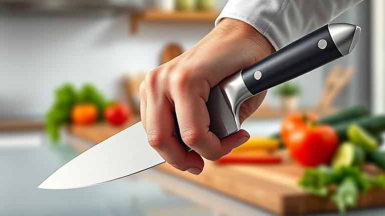how to hold a kitchen knife? - Test Food Kitchen