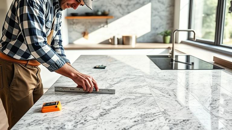how to install granite tile kitchen countertops? - Test Food Kitchen